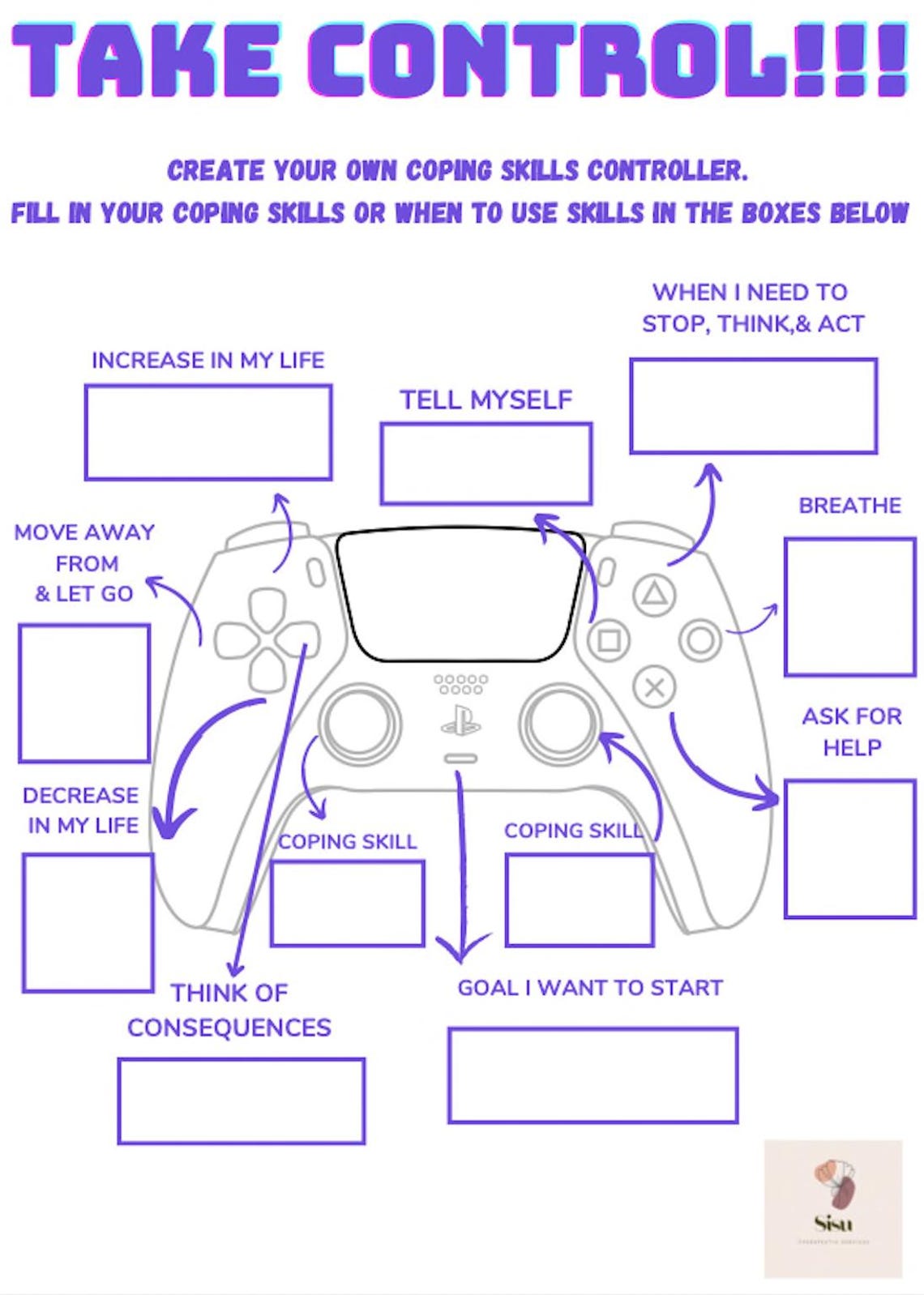 Coping Skills Video Game Controller - Etsy