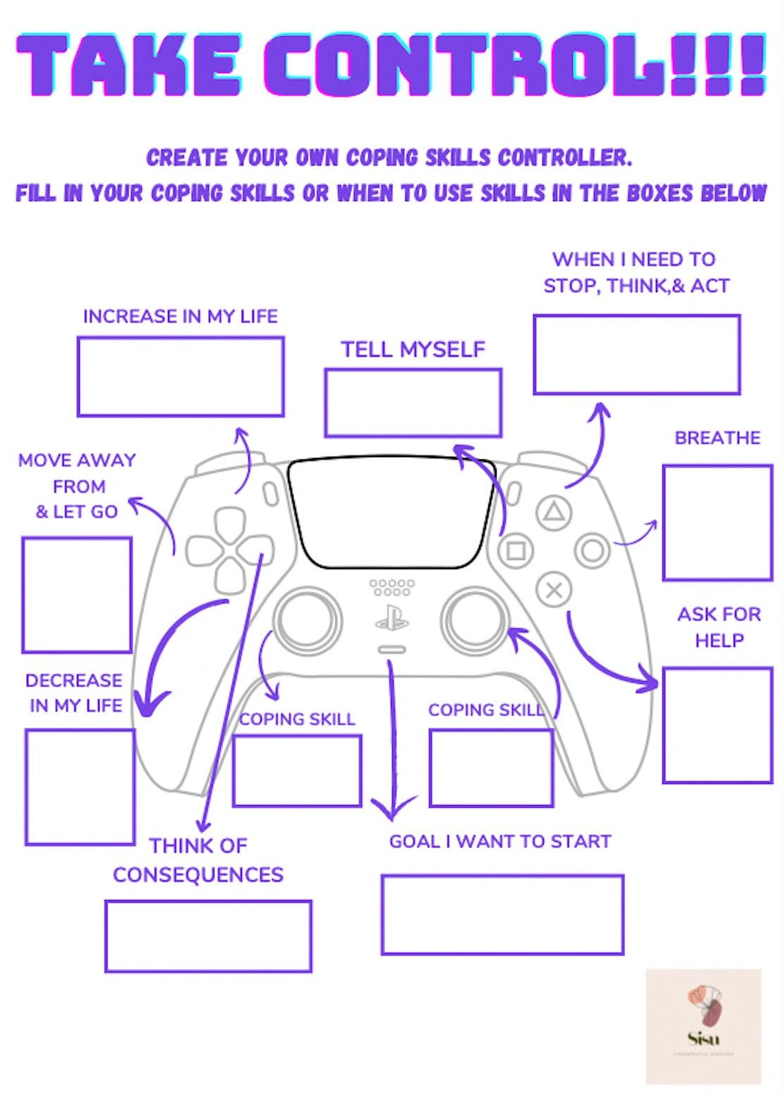 Coping Skills Video Game Controller - Etsy