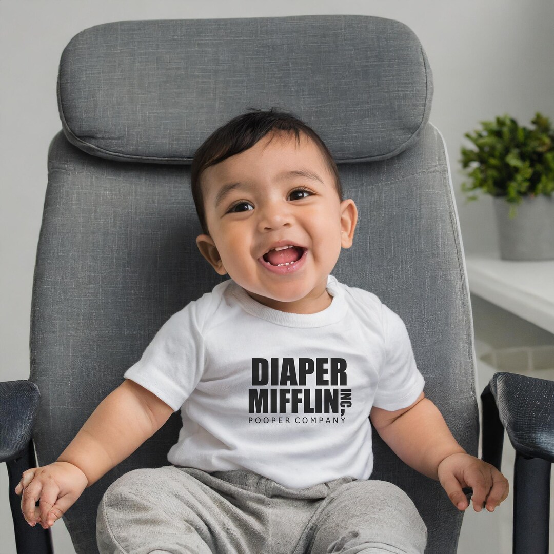 Diaper Mifflin Inc, Pooper Company Baby Onesie // the Office Baby ...
