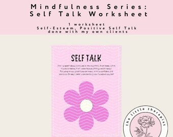 Positive Self-talk Worksheet, Digital Download, Printable, Self ...
