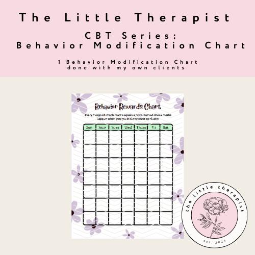 Behavior Modification Chart CBT Series - Etsy