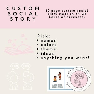 Custom Social Story for Kids | Personalized SEL Printable (PDF) - Etsy