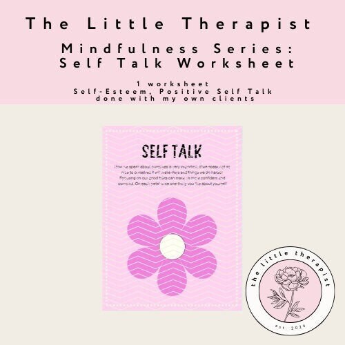 Self Talk Worksheet - Mindfulness Series - Etsy
