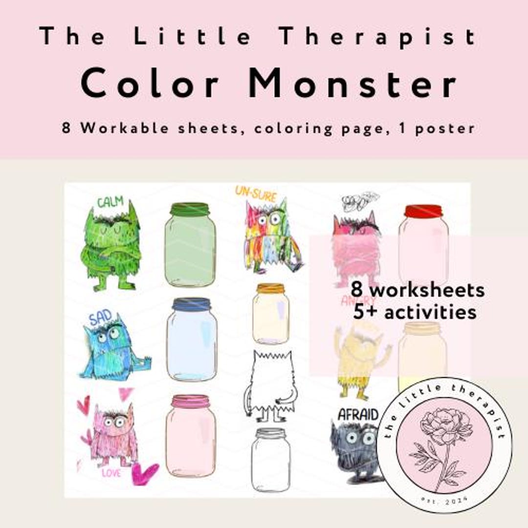 Emotion Monsters Feelings Activity | Emotional Regulation Printable ...