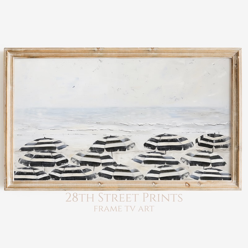 Black Frame Ocean Print - Etsy