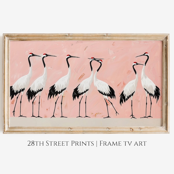 Pink Cranes - Etsy