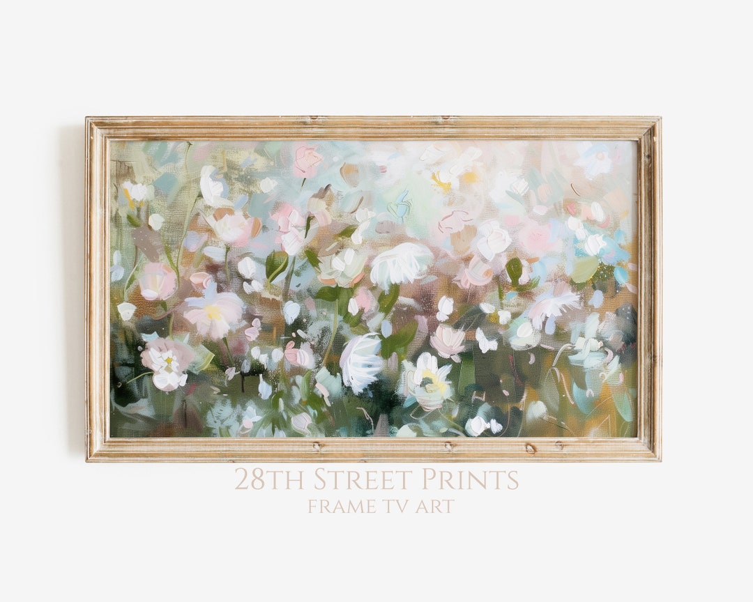 Frame TV Spring Art, Blossoms in Bloom Painting Spring Digital Download ...