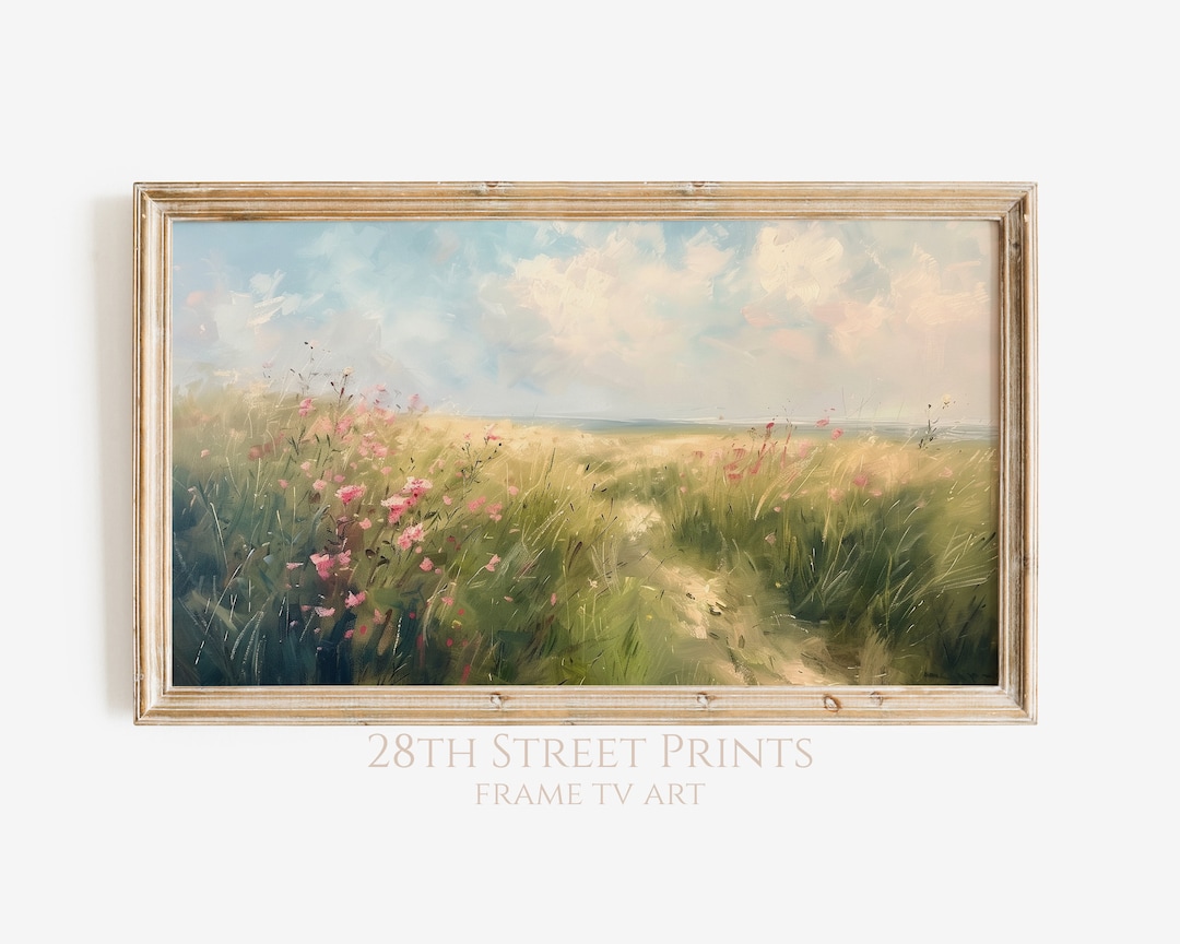 Wildflower Art Digital Download Art for TV, Spring Art Frame TV, Summer ...