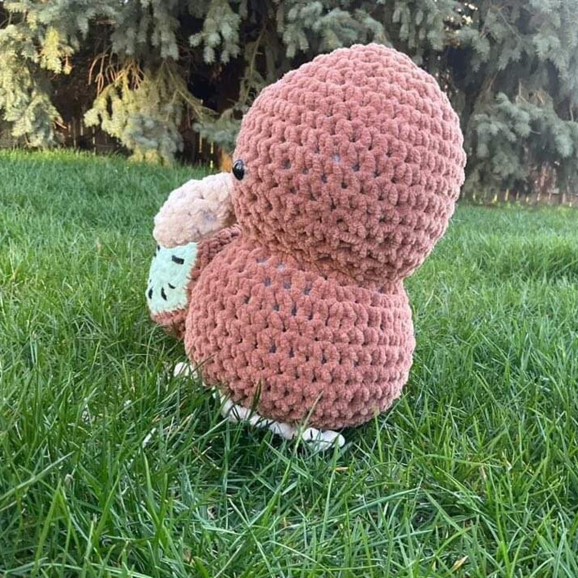 Kiwi Kevin Crochet Bird Plushie by Pumpkinpwuff Handmade Plush Stuffed ...