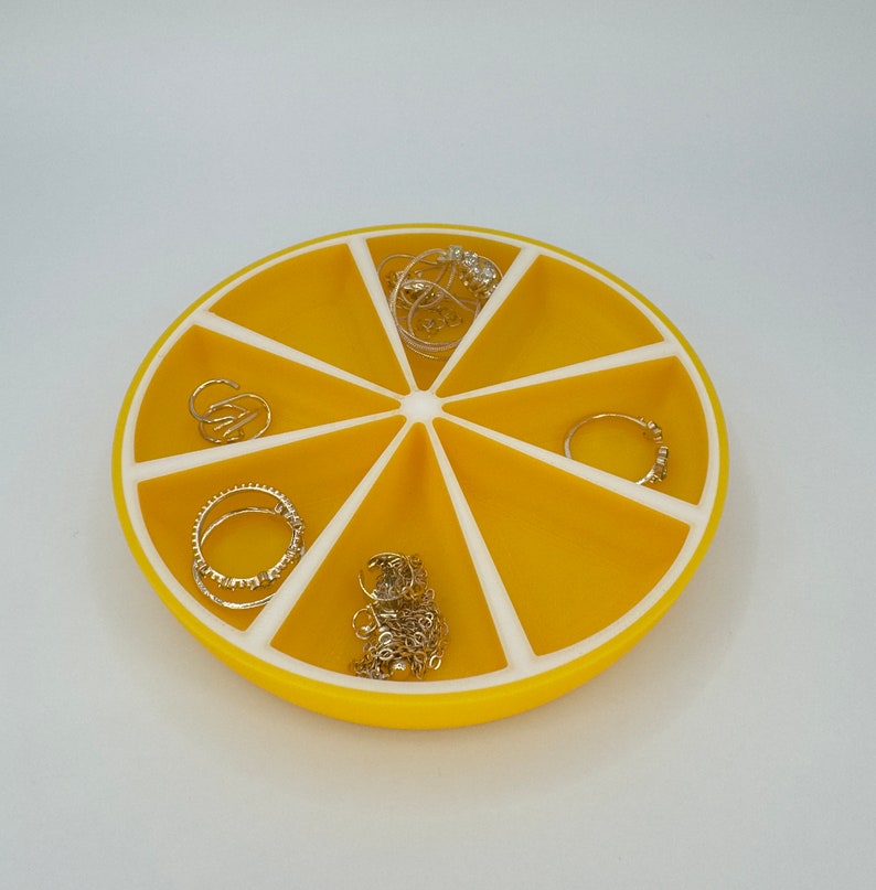 Lemon Jewelry Dish, Yellow Lemon Jewelry Holder, Cute Fruit Jewelry ...