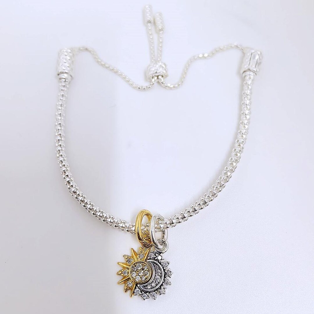 Pandora Sterling Silver Sun & Moon Bracelet Set - Etsy