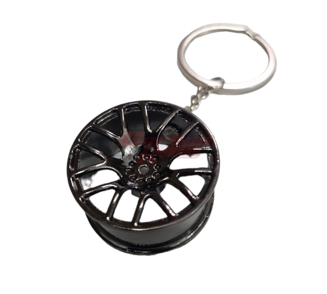 Alloy Wheel Car Silhouette Keyring Wall Mountable Key Hanger Holder ...