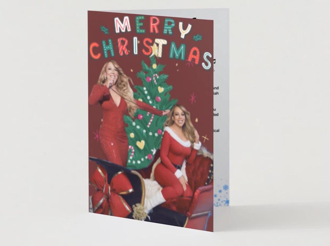 Mariah Carey Christmas Card - Etsy