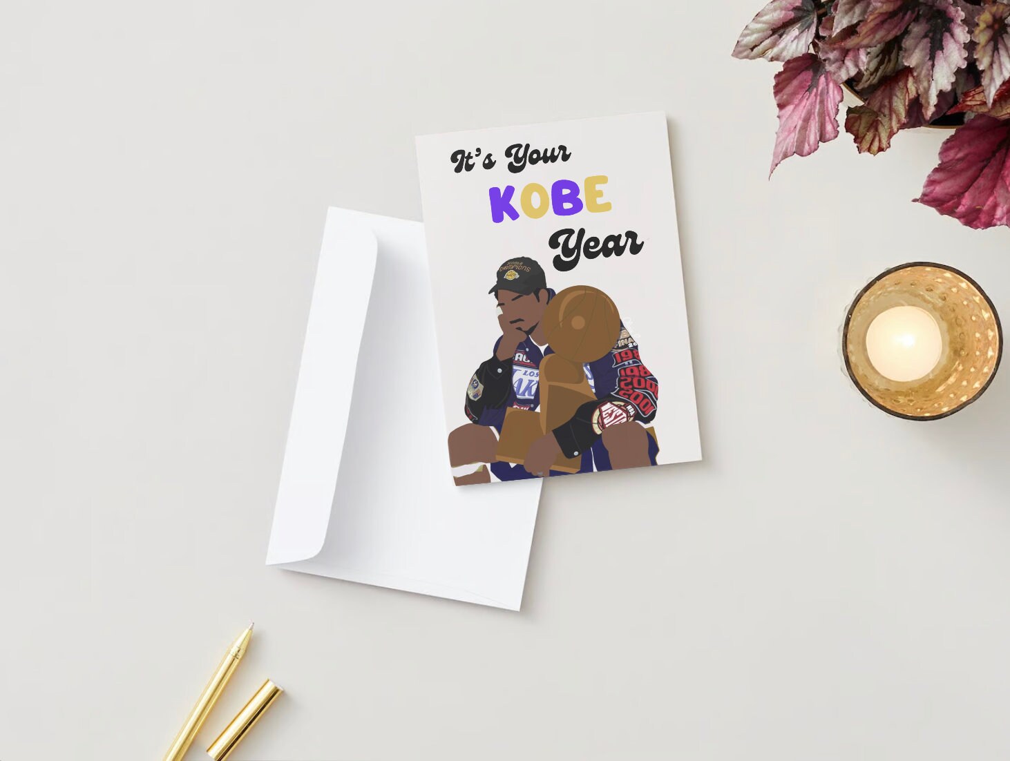 It's Your Kobe Year Birthday Card PNG File Instant Download - Etsy