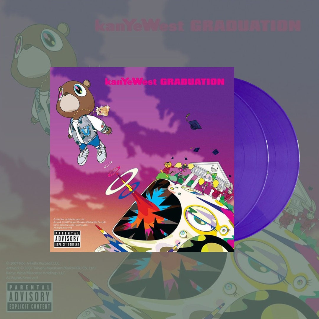 Kanye West Graduation deluxe Edition Limited Edition Purple Color Vinyl ...