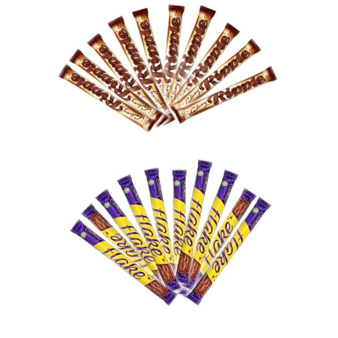 Galaxy Ripple Milk Chocolate Bars 10x33g and Cadbury Flake Bars 10x32gs ...