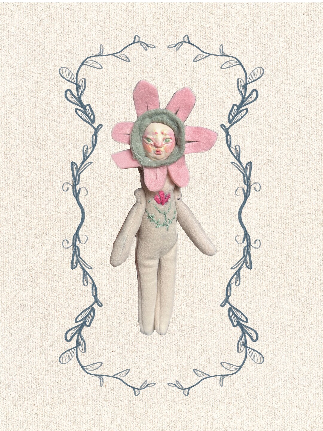 Flower Sprite Art Doll - Etsy