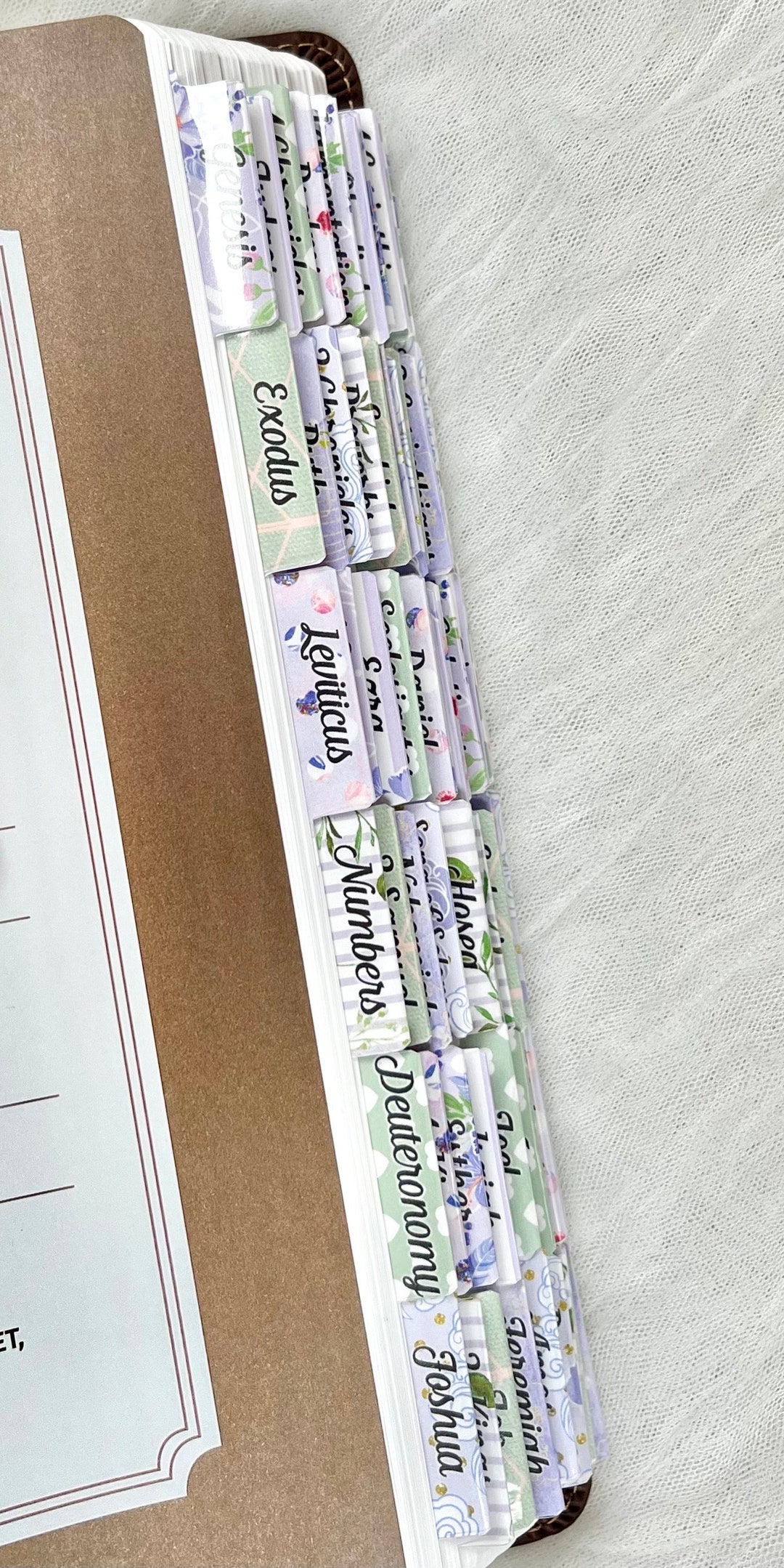 Bible Tabs - Laminated Bible Tabs - Christian Gifts - Bible Study ...