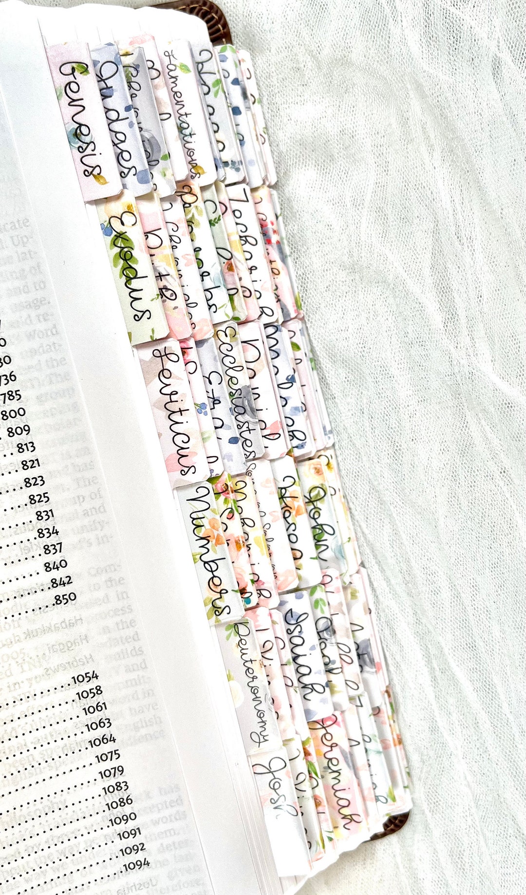 Bible Tabs - Laminated Bible Tabs - Christian Gifts - Bible Study ...