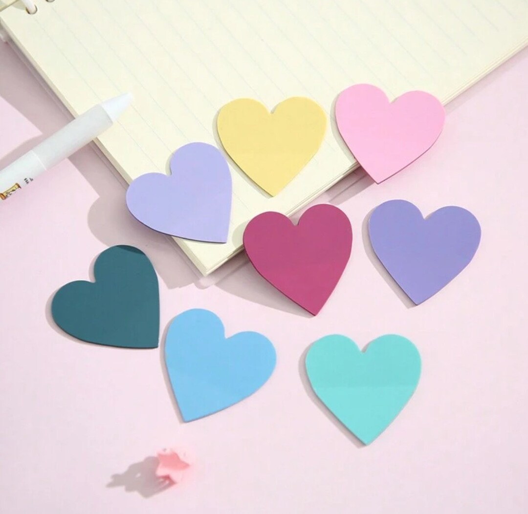 Heart Transparent Sticky Notes Bible Journaling Devotional Bible Study ...