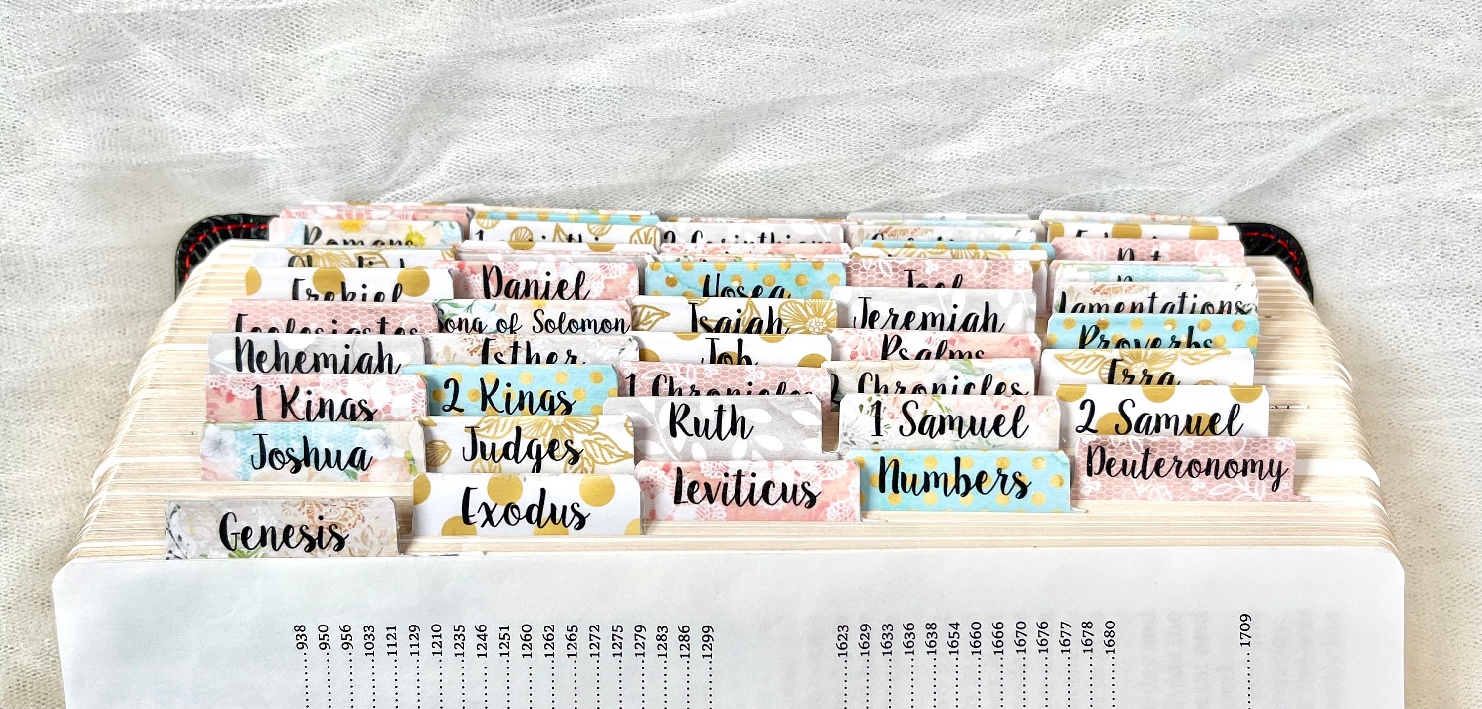 Bible Tabs - Laminated Bible Tabs - Christian Gifts - Bible Study ...