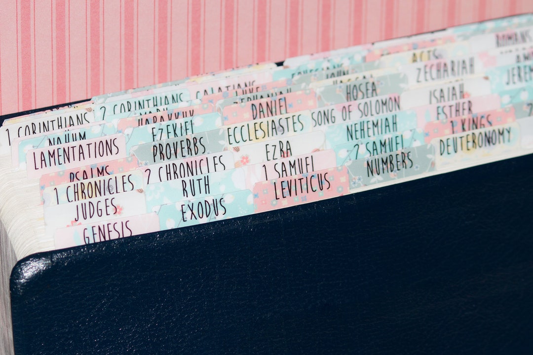 Bible Tabs - Laminated Bible Tabs - Christian Gifts - Bible Study ...