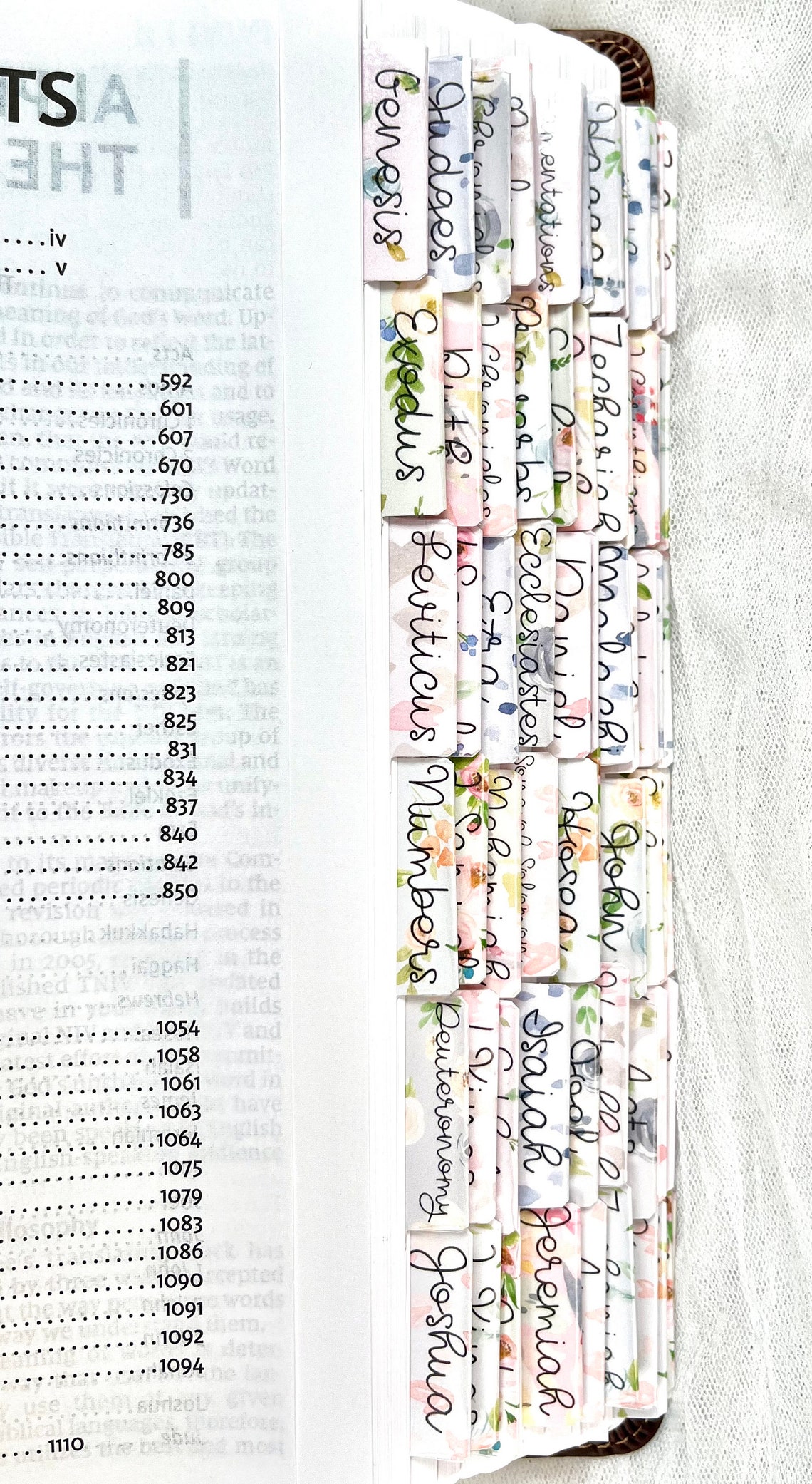 Bible Tabs - Laminated Bible Tabs - Christian Gifts - Bible Study ...