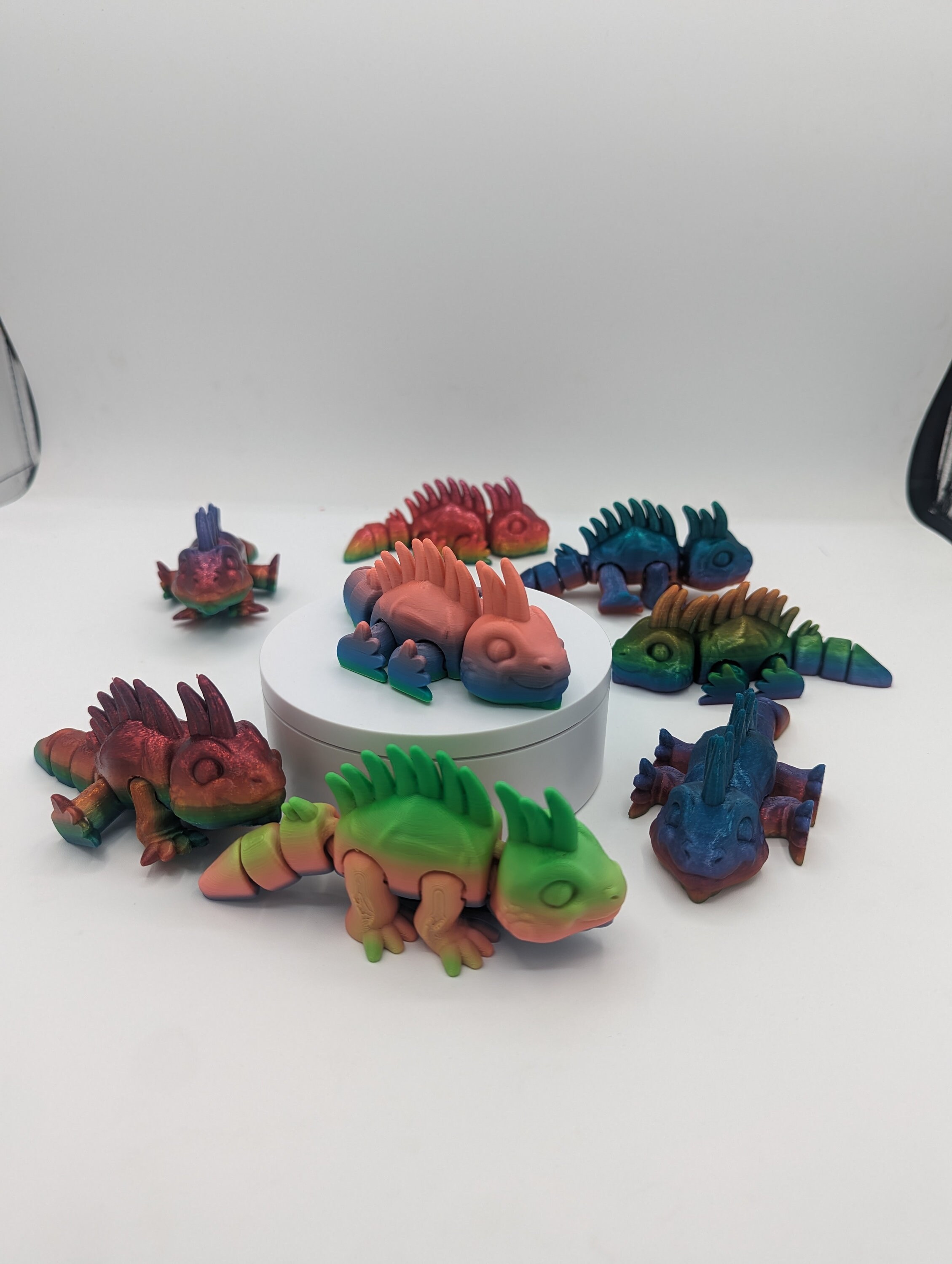 Mini Fidget Iguana Toy Articulated Lizard Great Travel Toy - Etsy