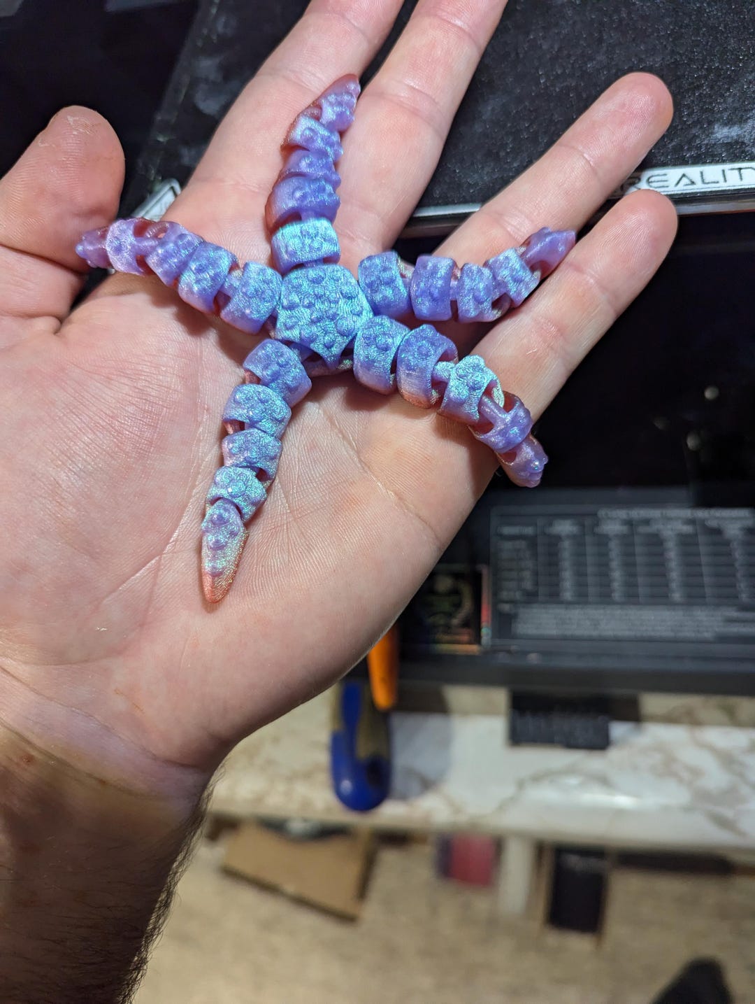 Fun Articulating Starfish Fidget Toy. Flexi. - Etsy