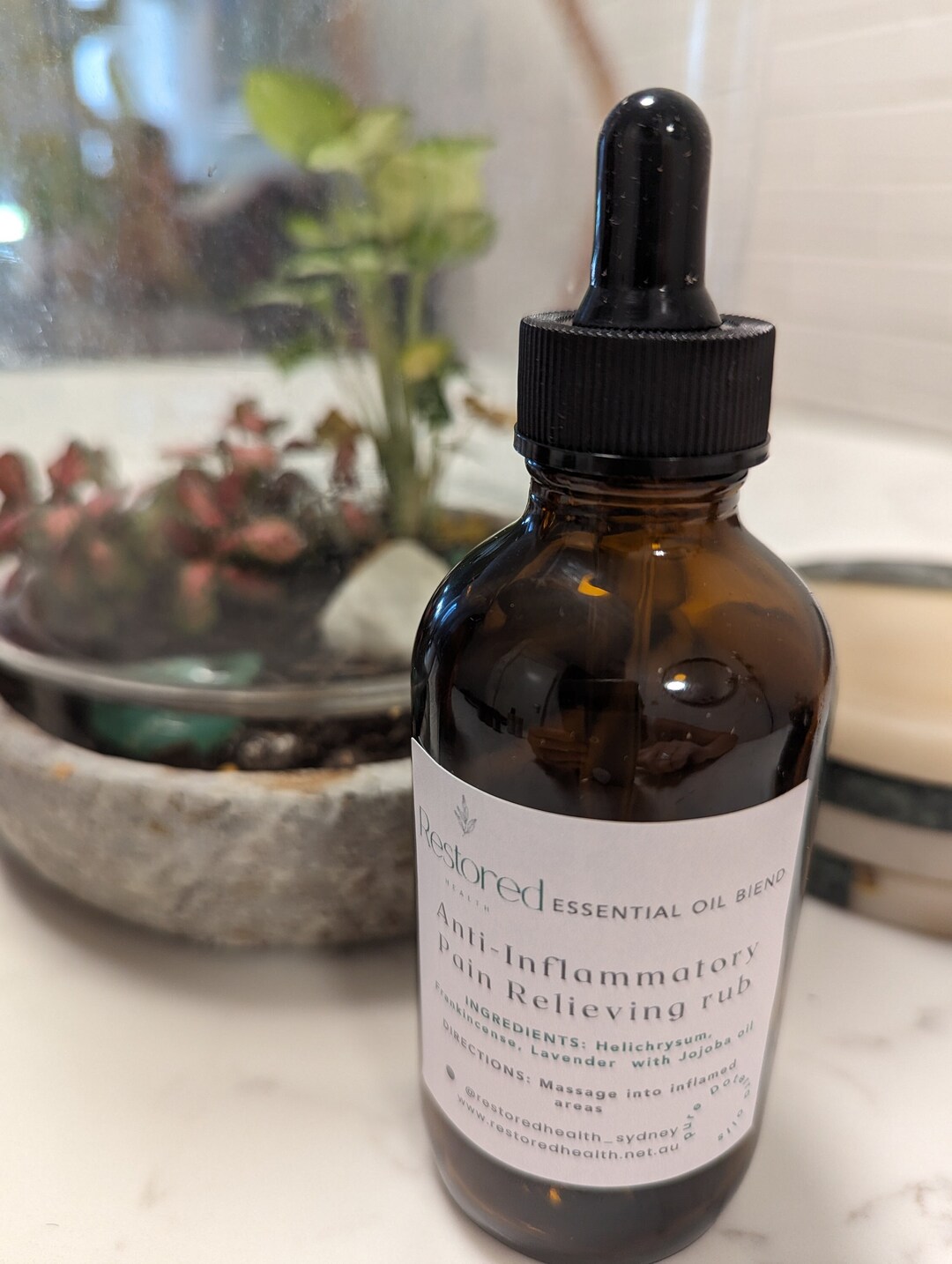 Anti- Inflammatory Pain-relieving Rub 60ml Glass Bottle With Dropper - Etsy