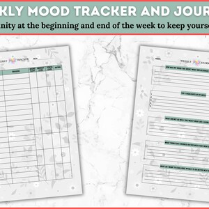 Mood Tracking Journal Explore Emotions, Reflect on Experiences, and ...