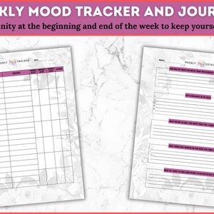 Control Your Mood for Teens, Monthly, Weekly, and Daily Tracking ...