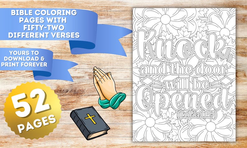 Devotional Coloring Book for Women, 108 Pages of Inspirational Bible ...