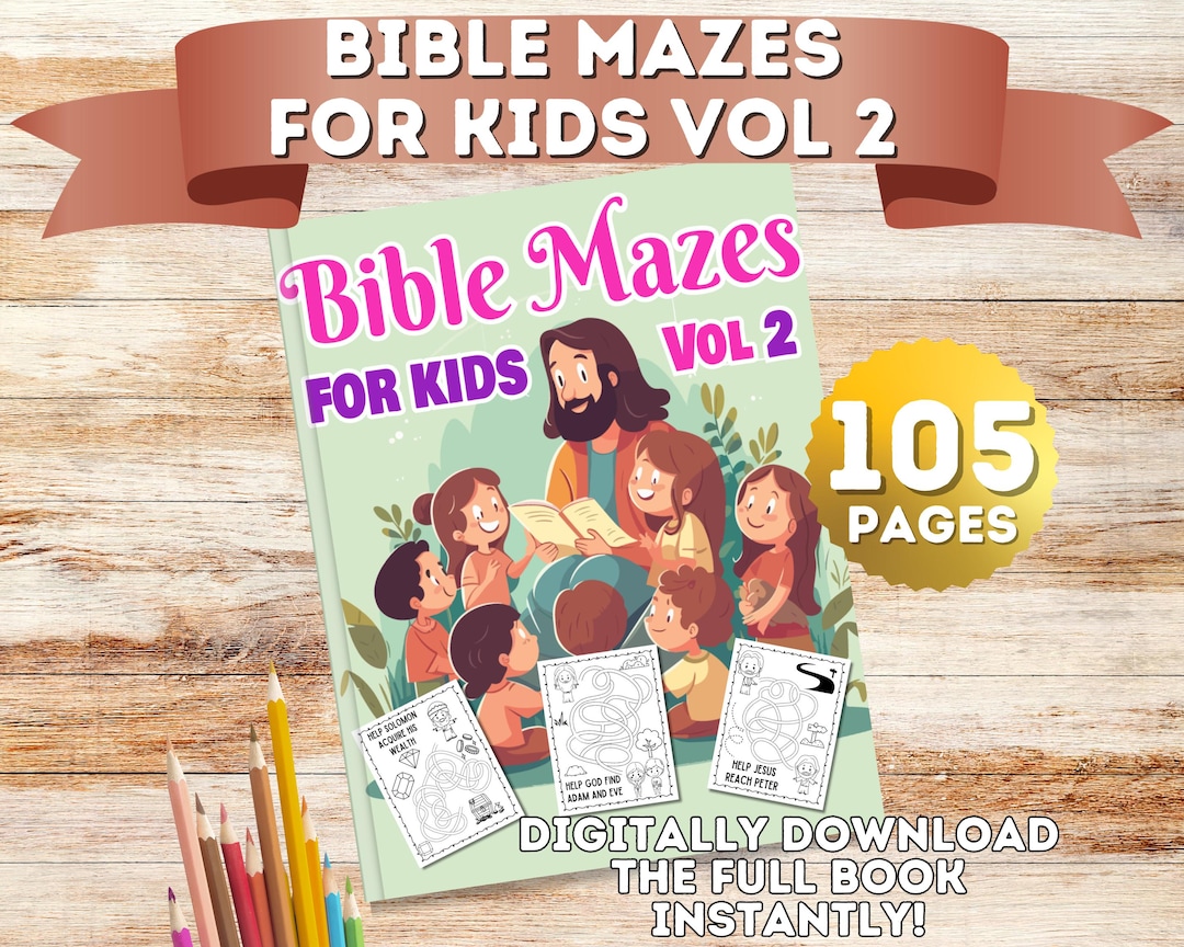 Bible Mazes for Kids, Vol 2, 105 Fun and Faith-filled Mazes, an ...