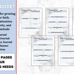 Prayer Journal for Teen Girls, One Month Printable Journal, 10+ Unique ...
