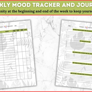 Mood Tracker Journal for Teens, Monthly, Weekly, and Daily Tracking ...
