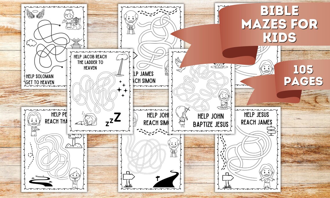 Bible Mazes for Kids, Vol 2, 105 Fun and Faith-filled Mazes, an ...