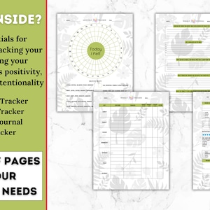 Mood Tracker Journal for Teens, Monthly, Weekly, and Daily Tracking ...