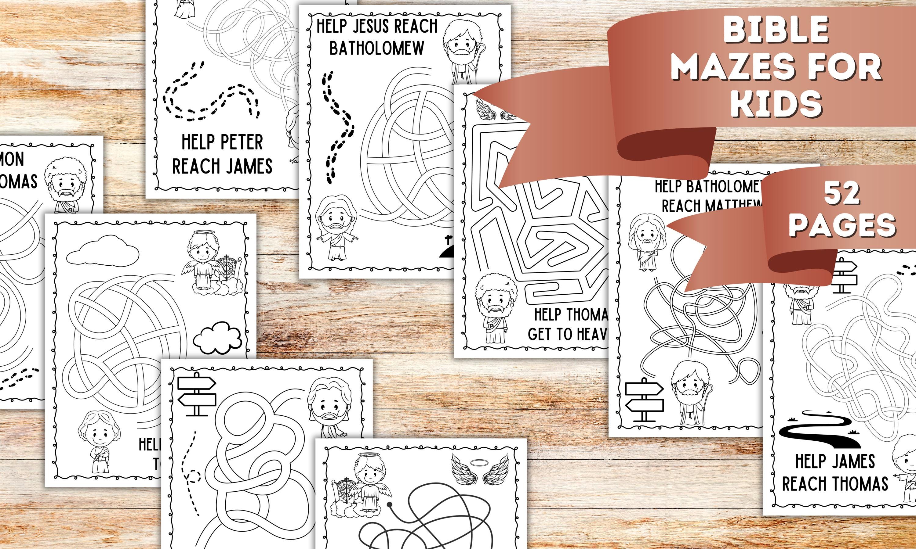 Bible Mazes for Kids Vol 2 Part2 Over 50 Fun and Faith-filled Mazes an ...