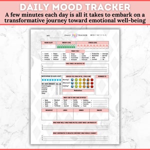 The Daily Mood Tracker Journal for Women, Explore Emotions, Reflect on ...