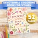 Devotional Coloring Book for Women, 108 Pages of Inspirational Bible ...