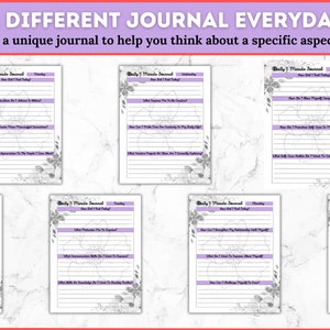 5 Minute Gratitude Prayer Journal, 1 Month Printable Journal, 10 ...