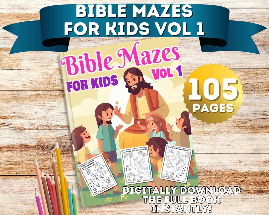Bible Mazes for Kids, Vol 1, 105 Fun and Faith-filled Mazes to ...