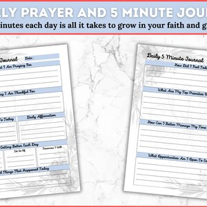 Prayer Journal for Teen Girls, One Month Printable Journal, 10+ Unique ...