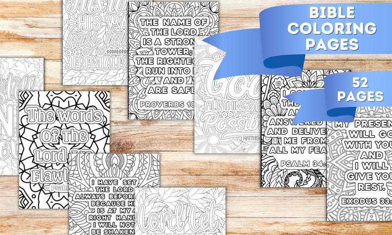 Devotional Coloring Book for Women, 108 Pages of Inspirational Bible ...