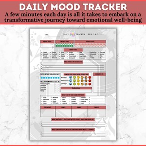 Mood Tracker Journal for Teenage Girls, Yearly, Monthly, Weekly, and ...
