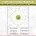 Mood Tracker Journal for Teens, Monthly, Weekly, and Daily Tracking ...