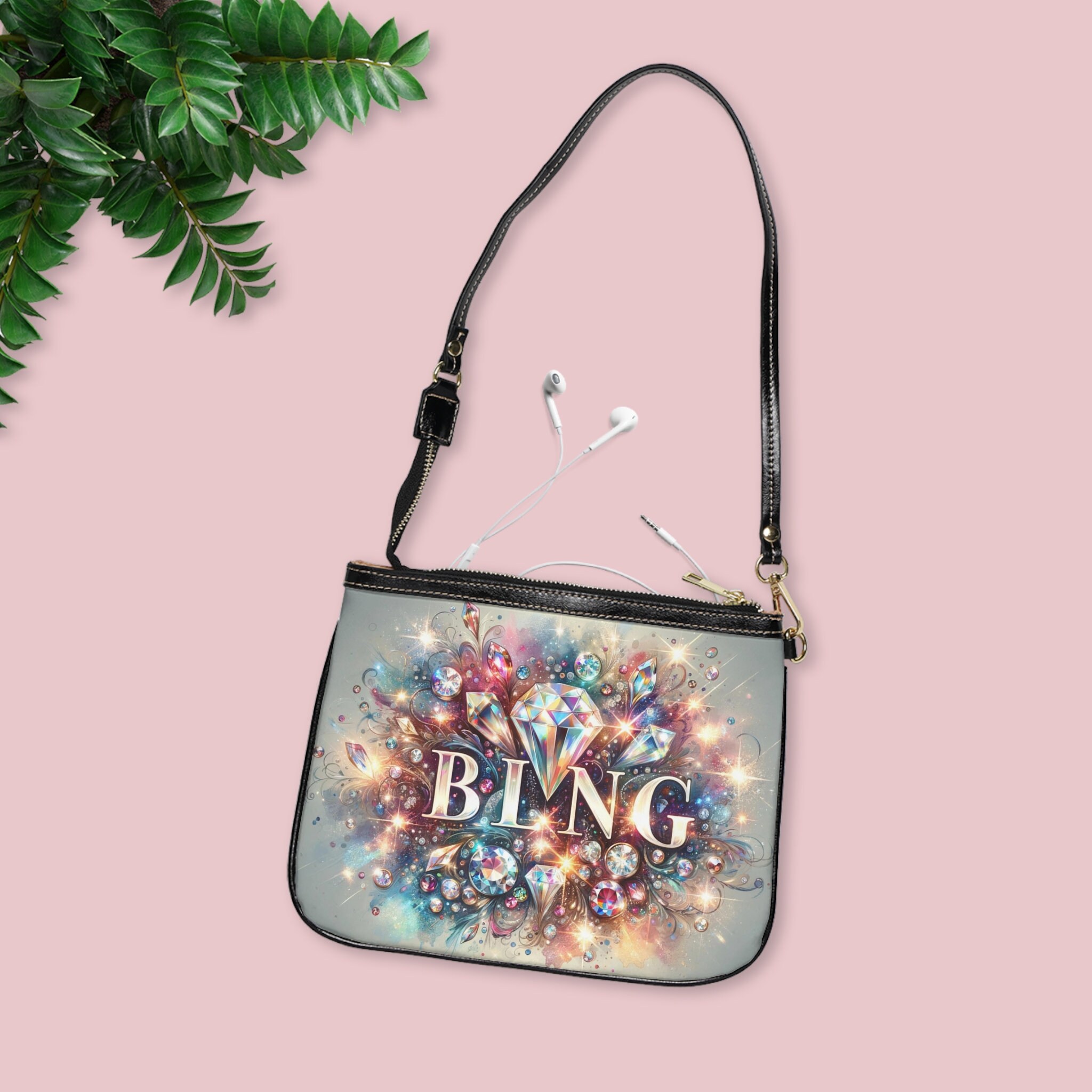Luminous Elegance: Bling - Small Shoulder Bag - Etsy