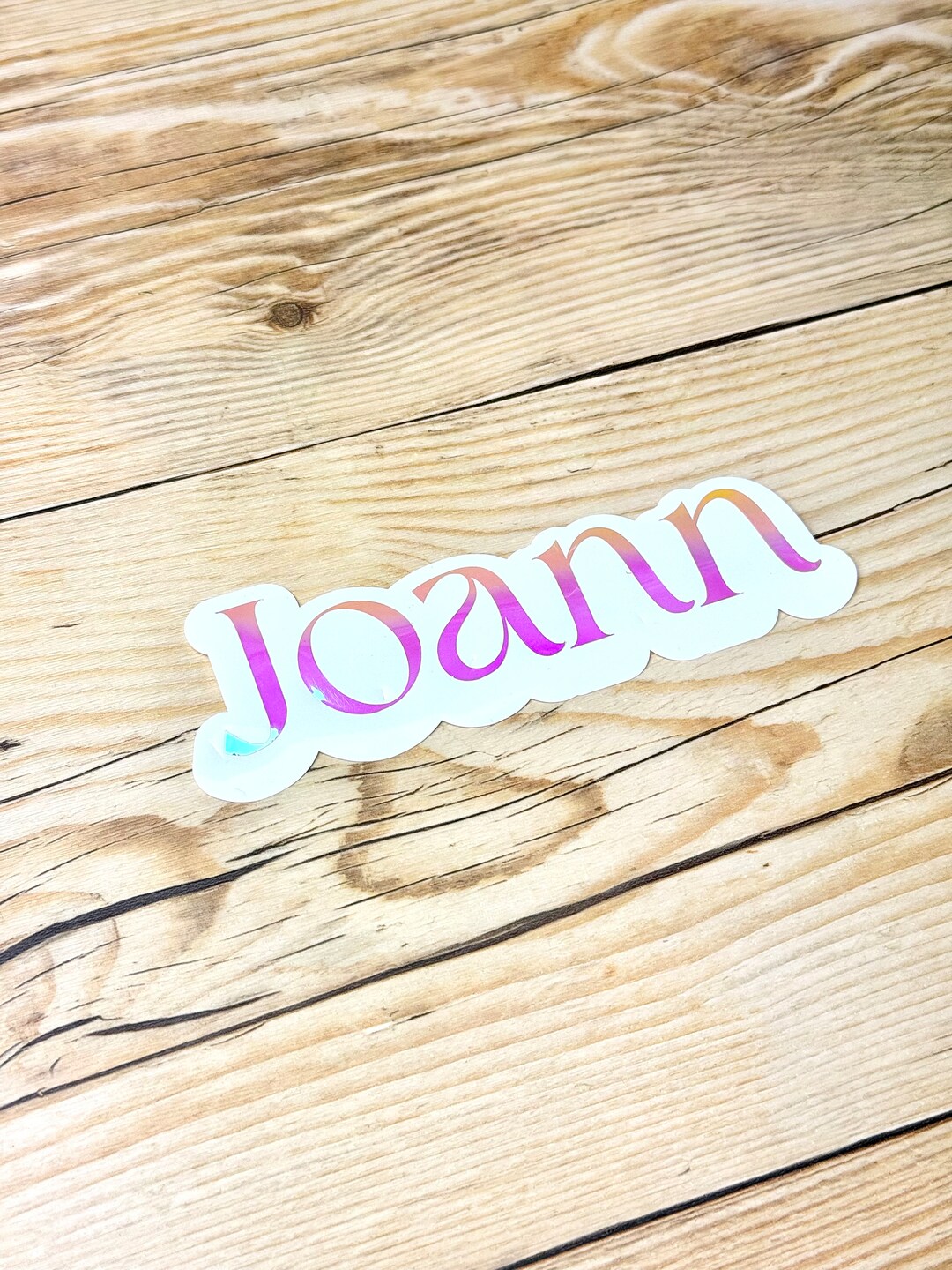 Custom Name Sticker in Joann Font Personalized Decal Car Vinyl Tumbler ...