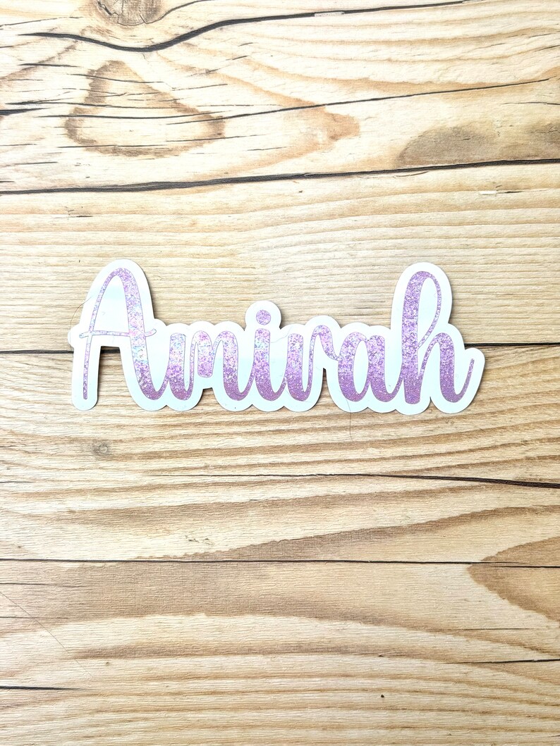 Custom Name Sticker in Amirah Font Personalized Decal Car Vinyl Tumbler ...